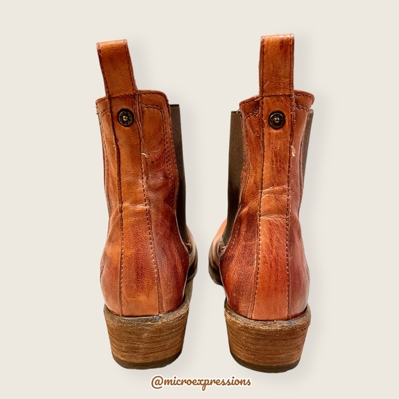 Frye | Shoes | Frye Carson Chelsea Cognac Brown Pull On Low Heel Comfy ...